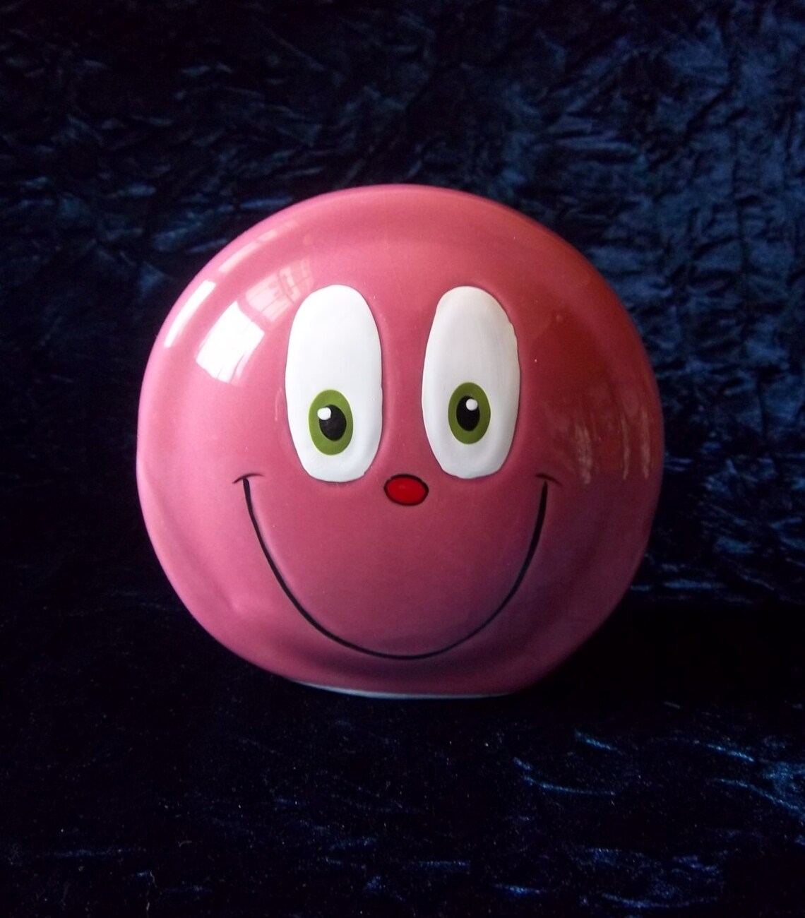 Retro Pink Smiley Face Bank With Stopper Vintage Happy Home | Etsy