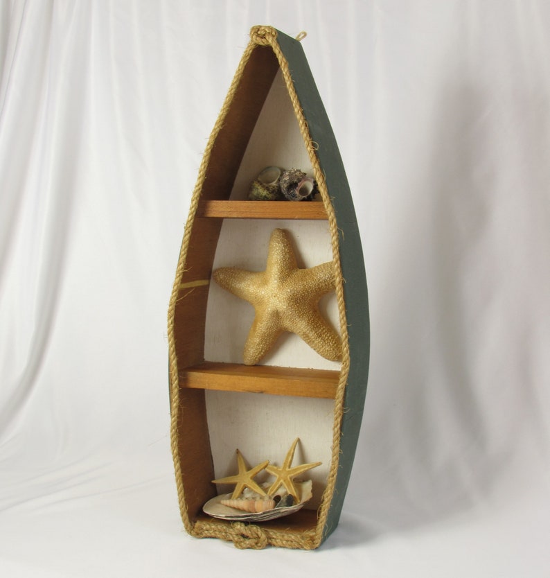 Freestanding or Wall Hanging Boat Shaped Shelving Unit | Etsy