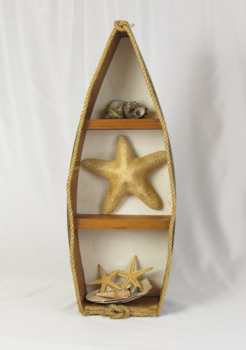 Freestanding or Wall Hanging Boat Shaped Shelving Unit | Etsy