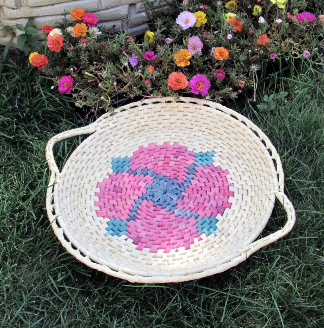 Large Colorful Cultural Tray Native American Server - Etsy