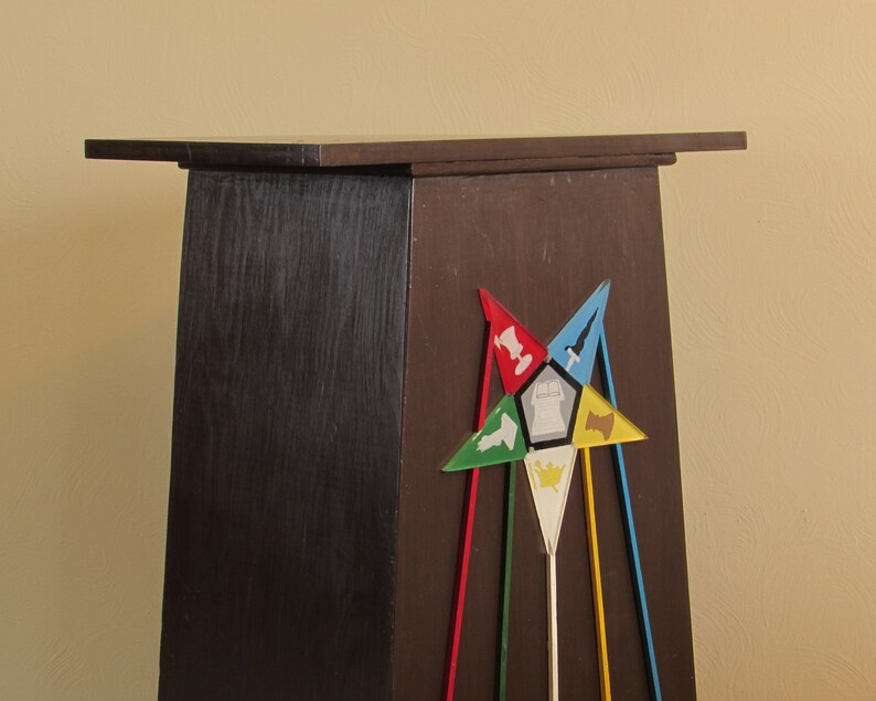 Order of the Eastern Star Masonic Podium with Lucite Star | Etsy