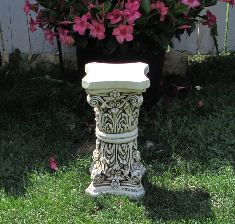 Ornate Plaster Pedestal Column Pillar Stand Base - Etsy