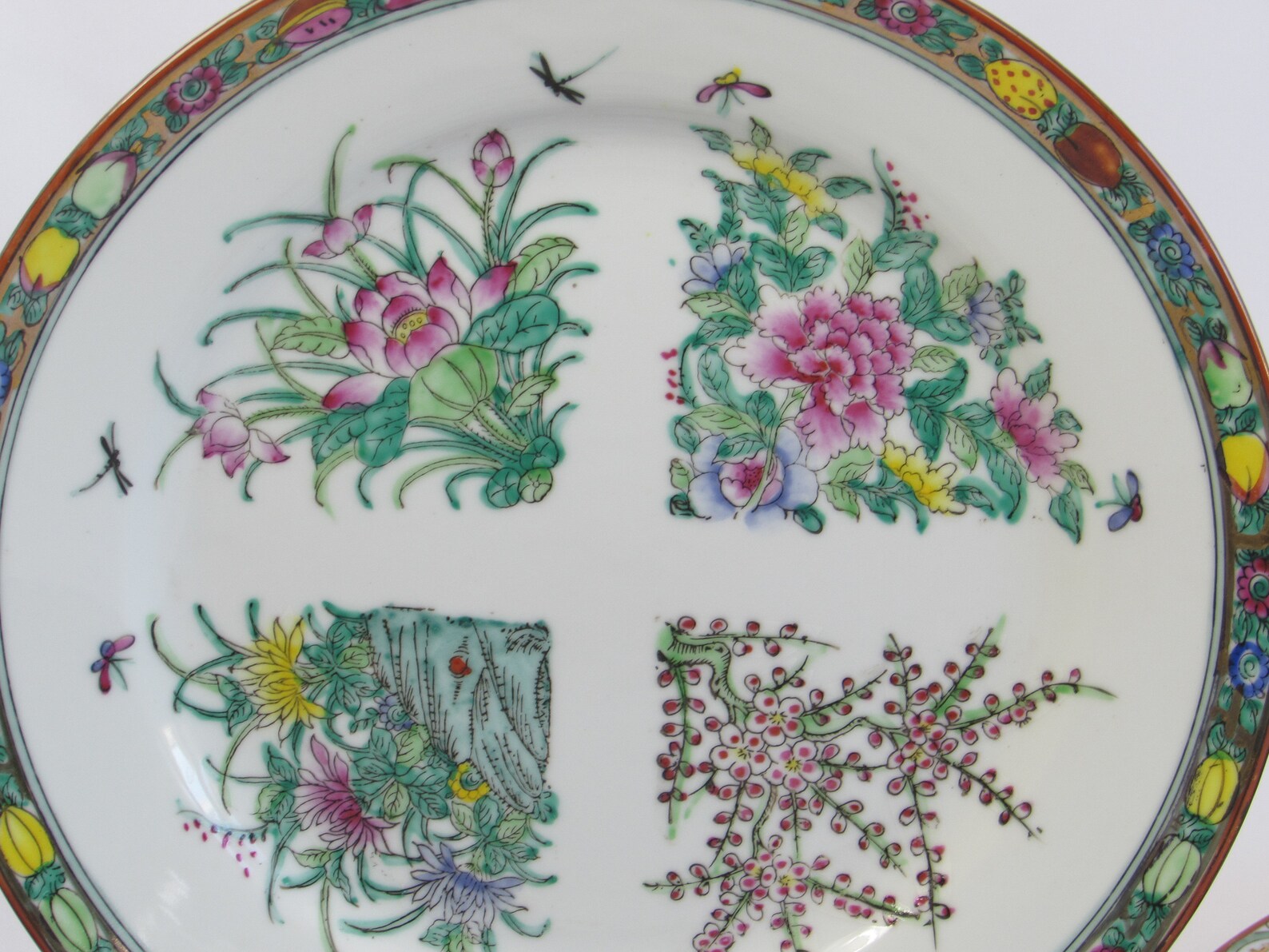 Unique Asian Plates Colorful Eastern Global World | Etsy