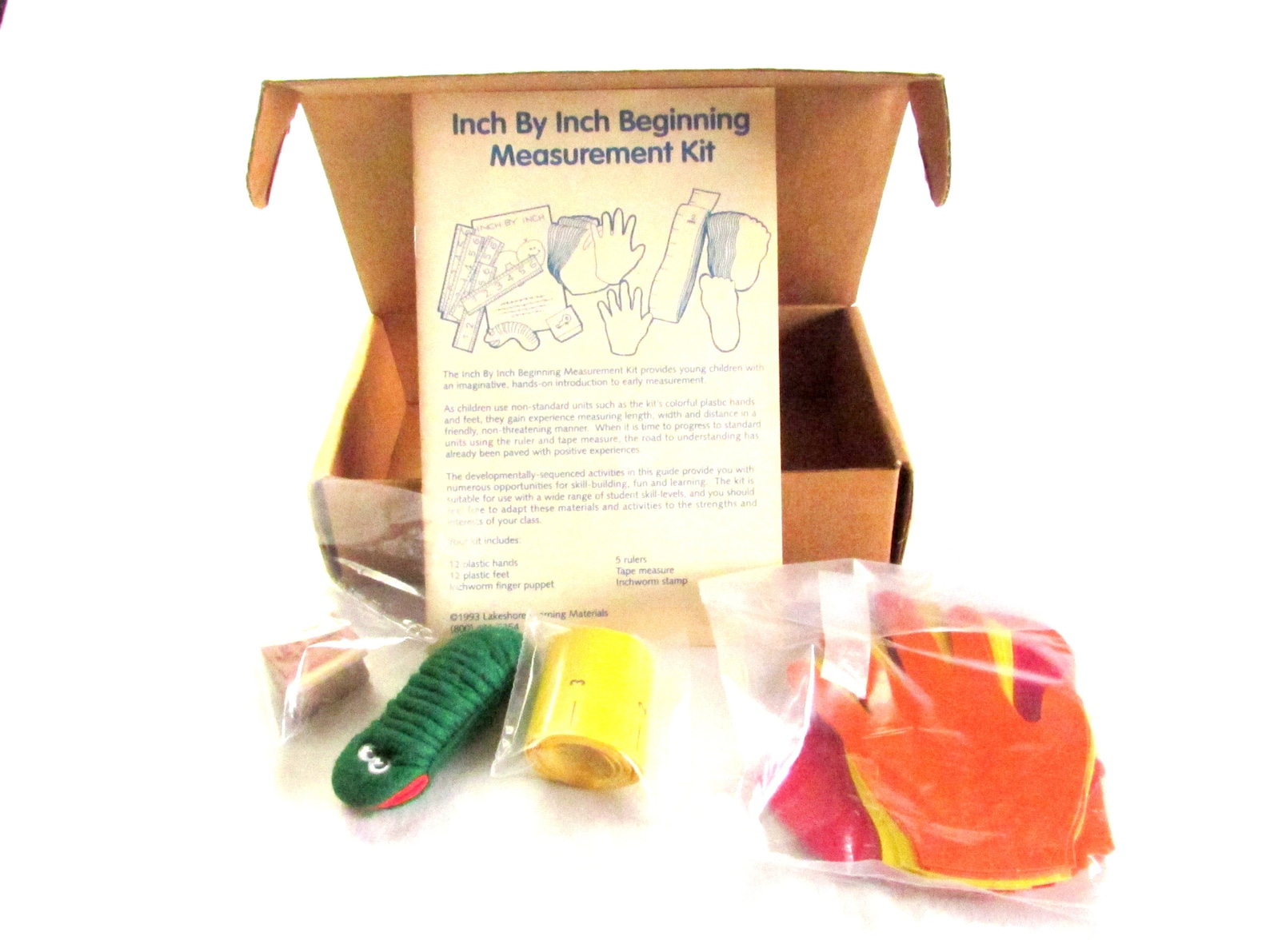 Inch by Inch Measuring Kit Vintage Lakeshore Teaching Tools measuring ...