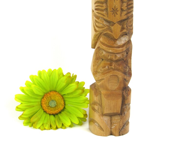 Hand Carved Ku God of Strength and Good Luck Wooden Tiki God | Etsy