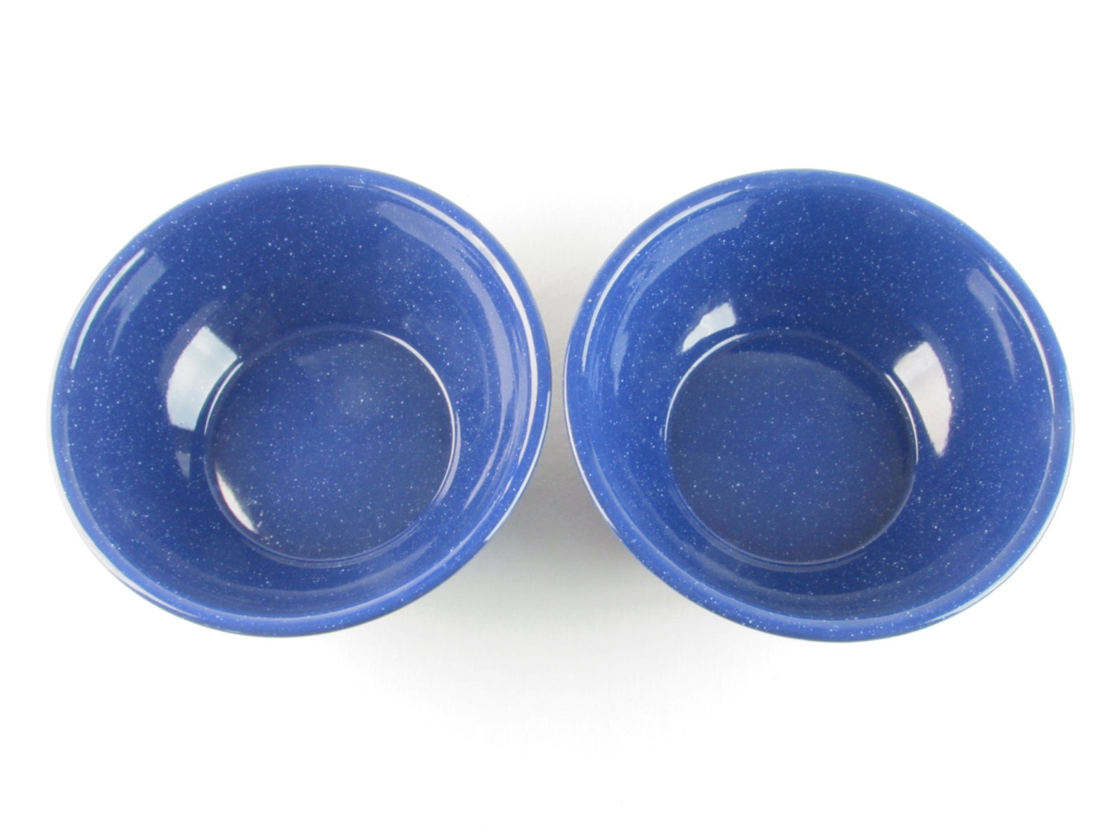 Blue Enamel Bowls Vintage Enamelware Dishes - Etsy Canada