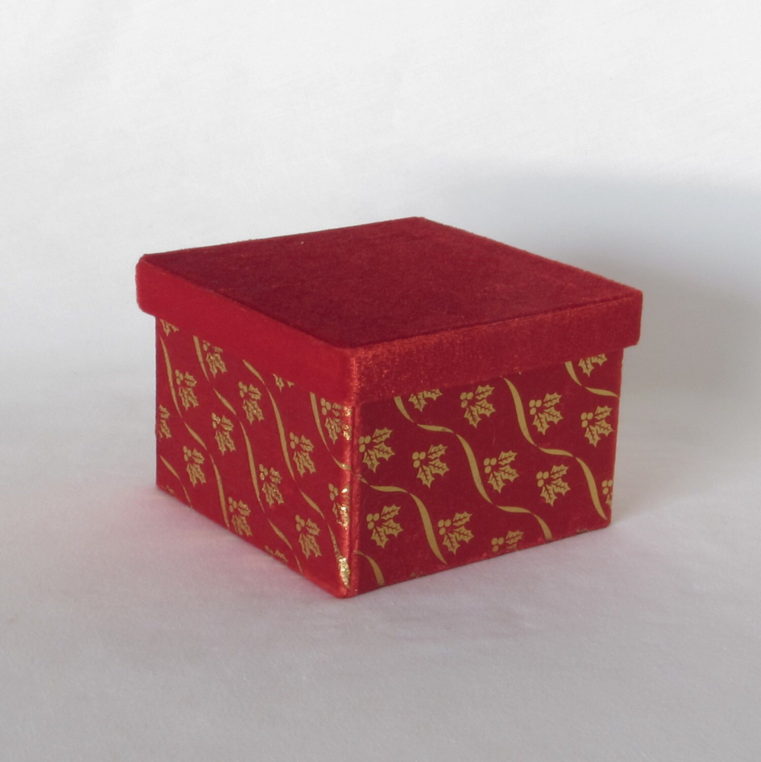 Red and Gold Satin Nesting Boxes Vintage Home Decor - Etsy
