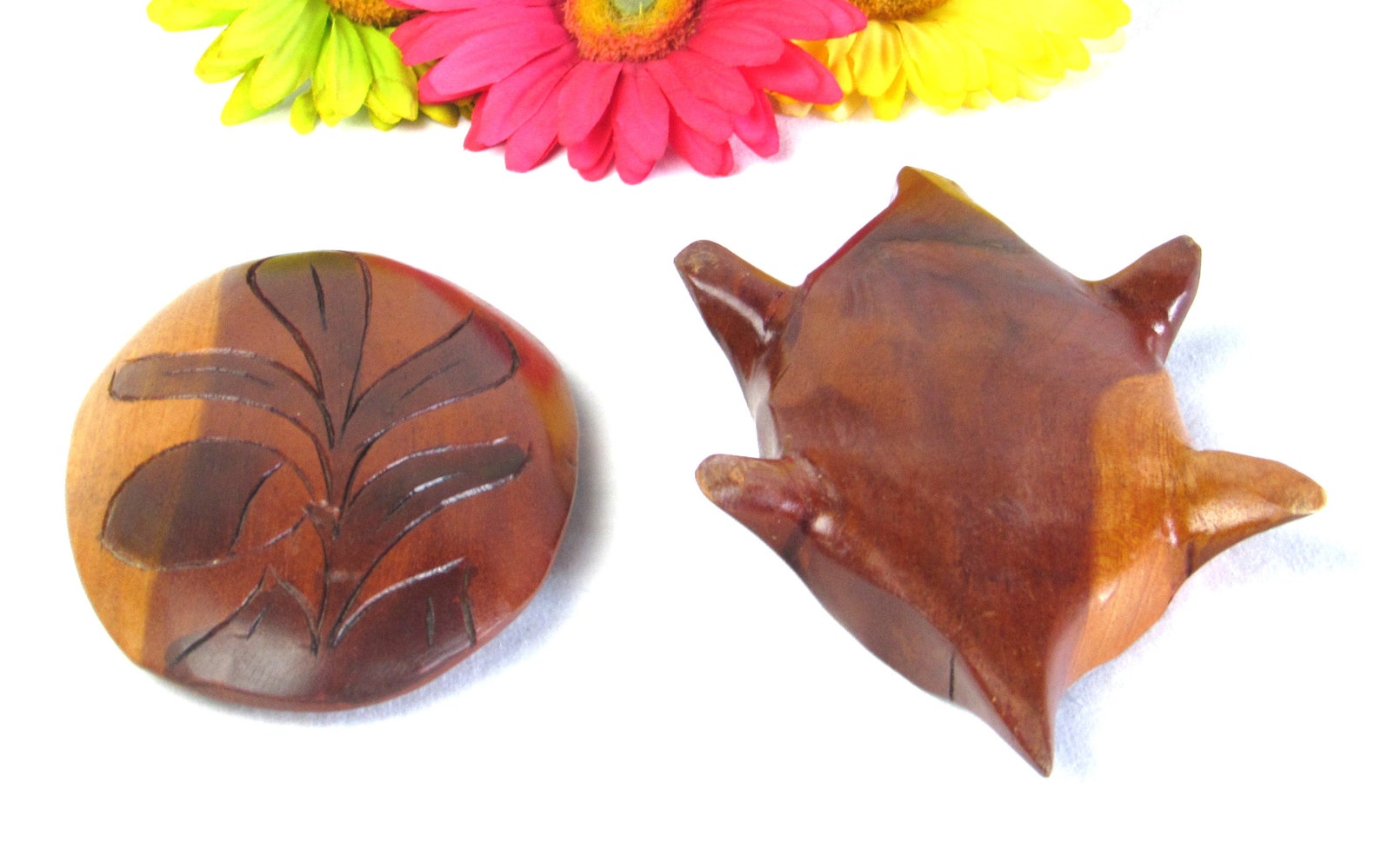 Hand Carved Turtle Trinket Box Figurine Jewelry Box - Etsy