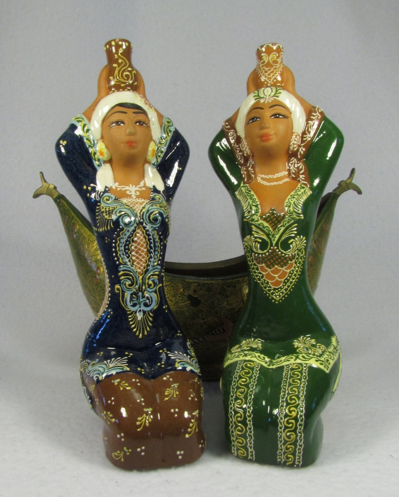 Exotic Zen Figurines with Hourglass Figures in Yoga Style Pose | Etsy