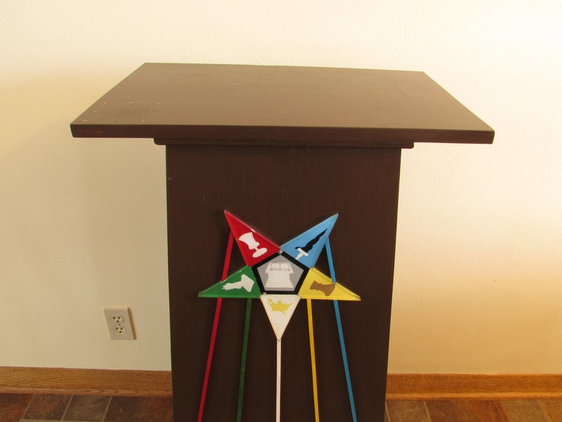 Order of the Eastern Star Masonic Podium with Lucite Star | Etsy