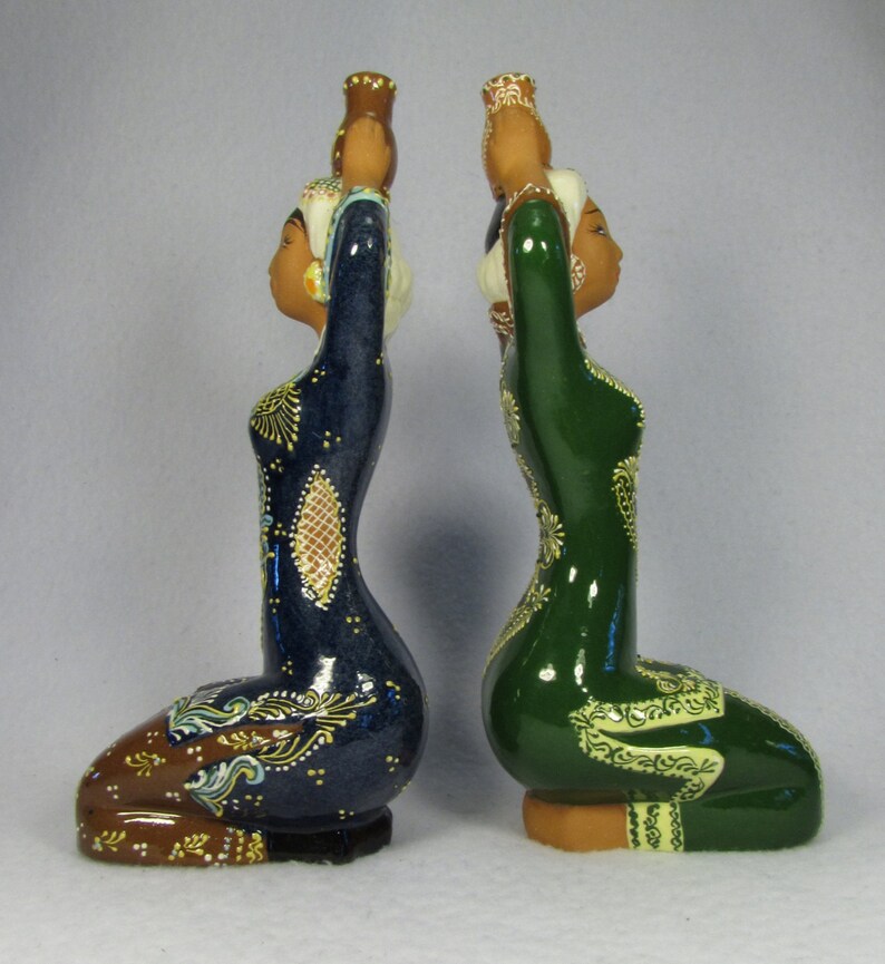 Exotic Zen Figurines with Hourglass Figures in Yoga Style Pose | Etsy