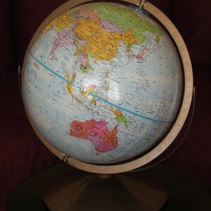 Globemaster Structural Relief Globe - 1950s - Dual Axis - 12 Inch ...