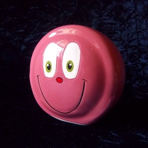 Retro Pink Smiley Face Bank With Stopper - Vintage Happy Home Decor - Etsy