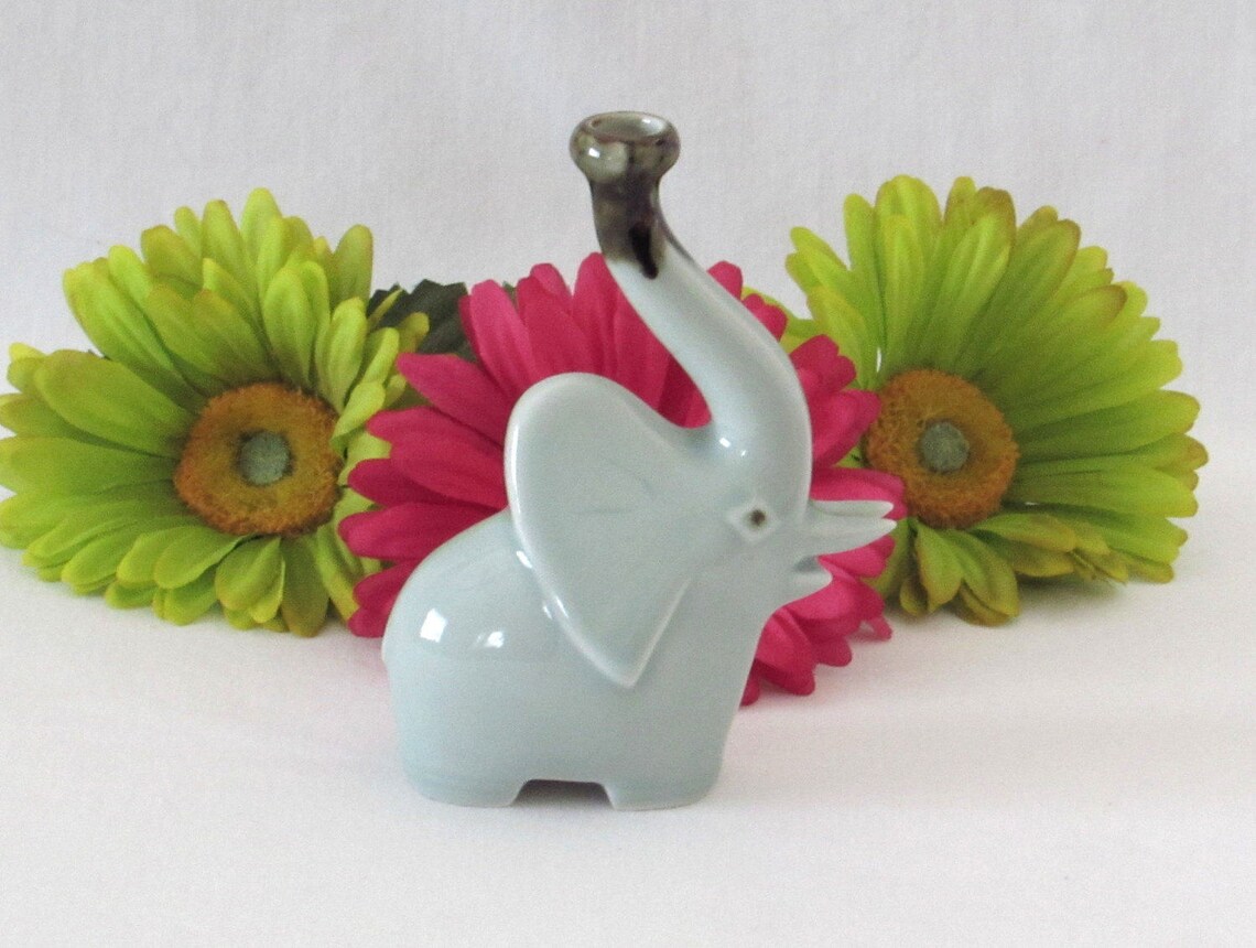 Good Luck Trunk up Feng Shui Baby Elephant Figurine | Etsy