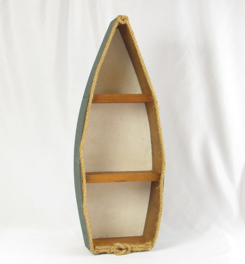 Freestanding or Wall Hanging Boat Shaped Shelving Unit | Etsy