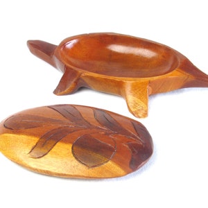 Hand Carved Turtle Trinket Box Figurine Jewelry Box Vintage Home Decor ...