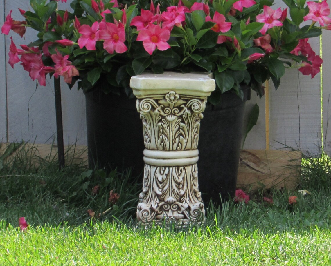Ornate Plaster Pedestal Column Pillar Stand Base | Etsy