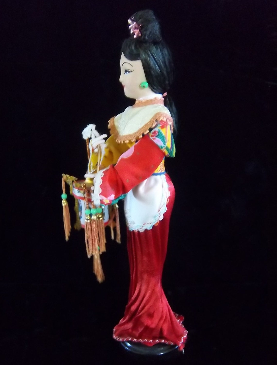 Gorgeous Alluring Blue Eyed Geisha Doll Figurine Holding a | Etsy