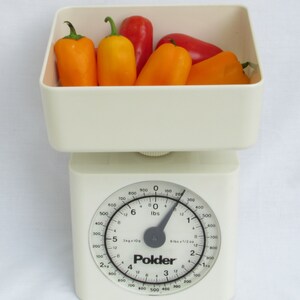 Handy Vintage Kitchen Scale by Polder - Standard and Metric Weights ...