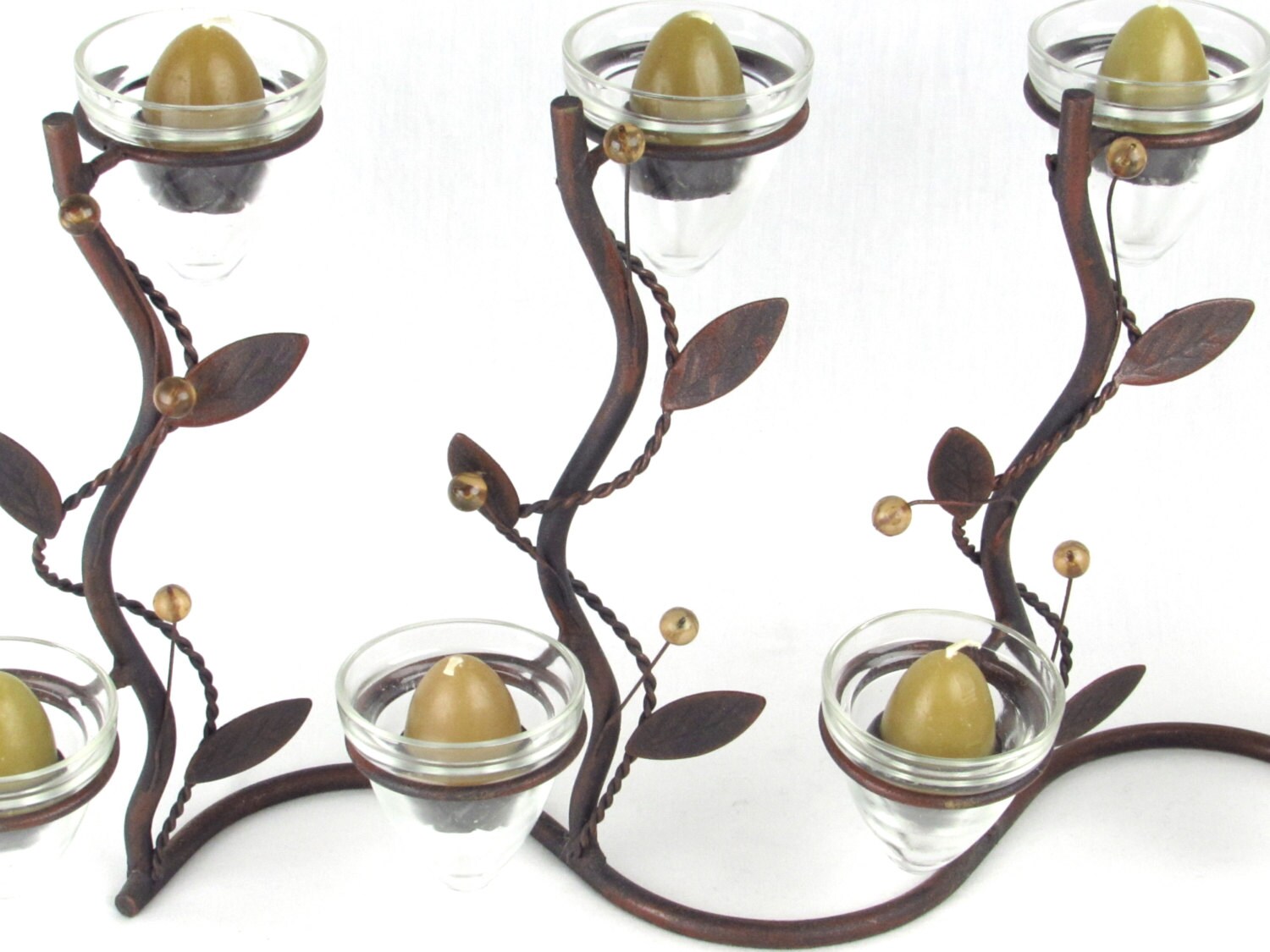 Unique Acorn Candles in Branches Candle Holder Sculpture - Etsy