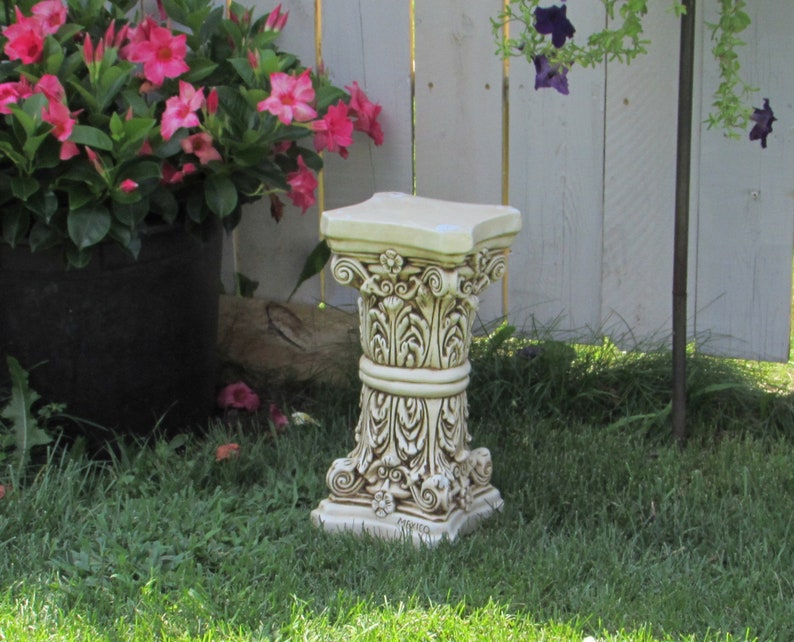 Ornate Plaster Pedestal Column Pillar Stand Base | Etsy