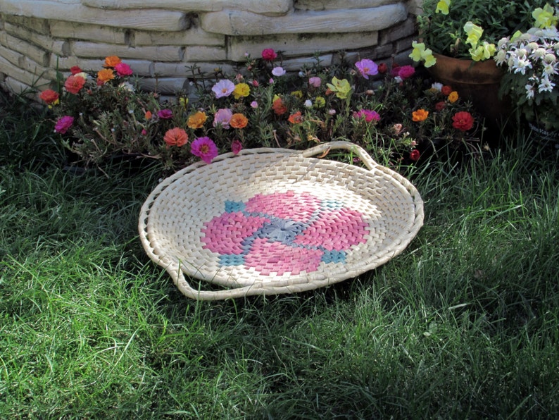 Large Colorful Cultural Tray Native American Server - Etsy