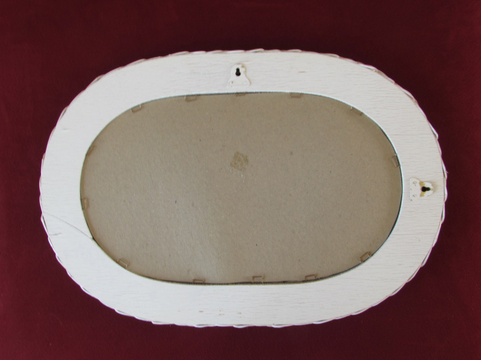 White Wicker Mirror Ready to Hang Vertically Horizontally - Etsy