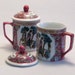 Pair of Asian Geisha Coffee or Tea Cups Mugs With Lids - Etsy
