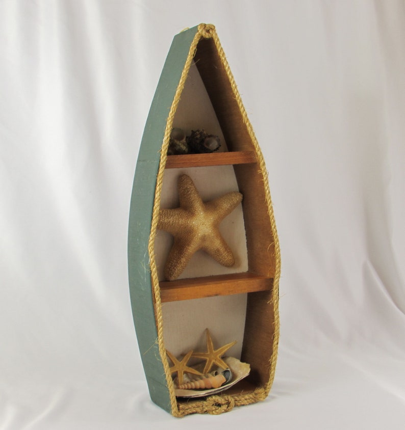 Freestanding or Wall Hanging Boat Shaped Shelving Unit | Etsy