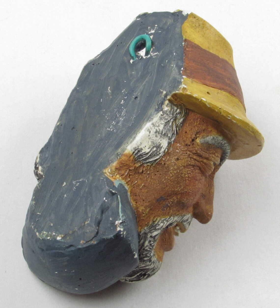 Unique Chalkware Islander Head Bust Wall Hanging | Etsy