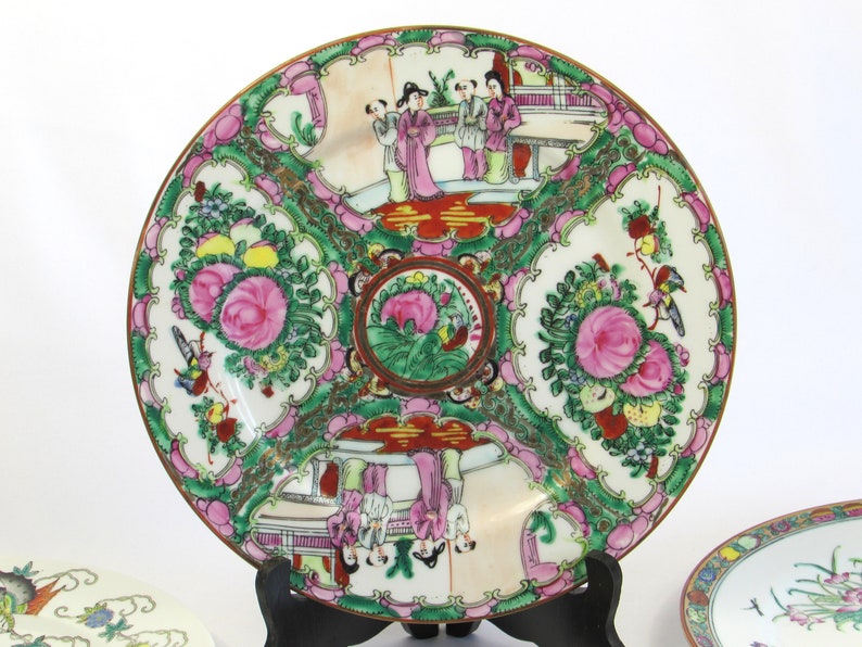 Unique Asian Plates Colorful Eastern Global World - Etsy