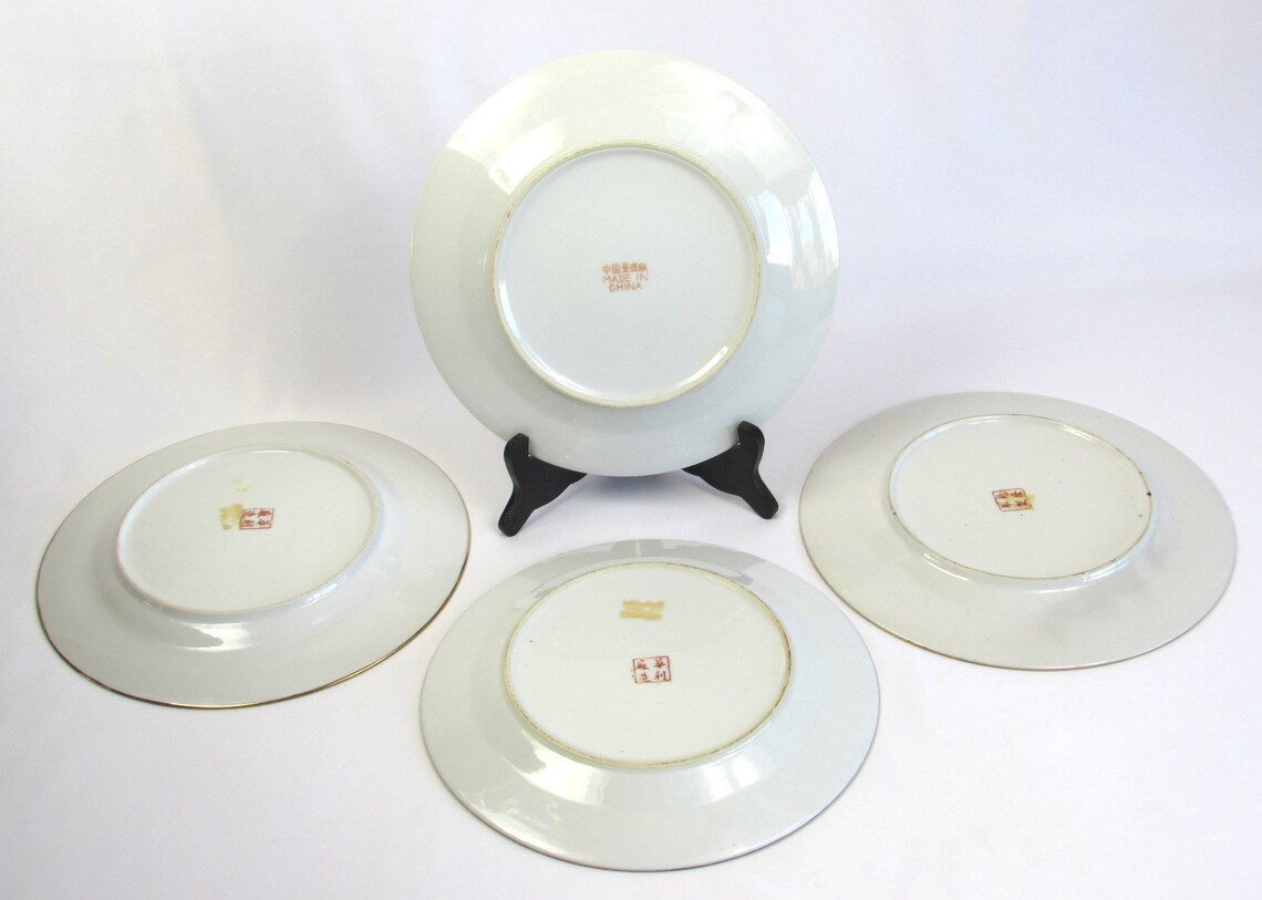 Unique Asian Plates Colorful Eastern Global World | Etsy