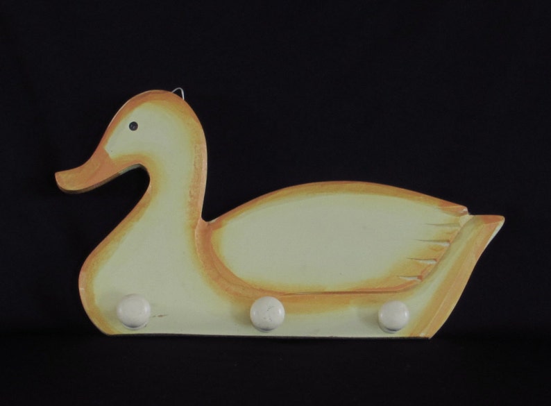 Hanging Duck Rack With Coat Robe Hat Pegs Vintage | Etsy