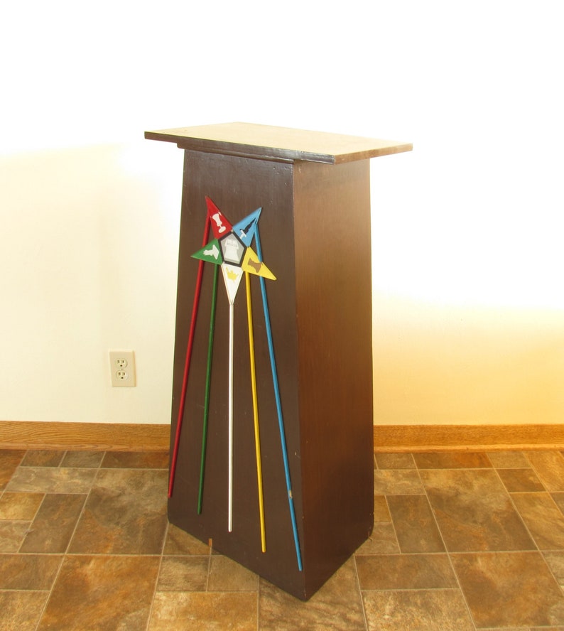 Order of the Eastern Star Masonic Podium with Lucite Star | Etsy