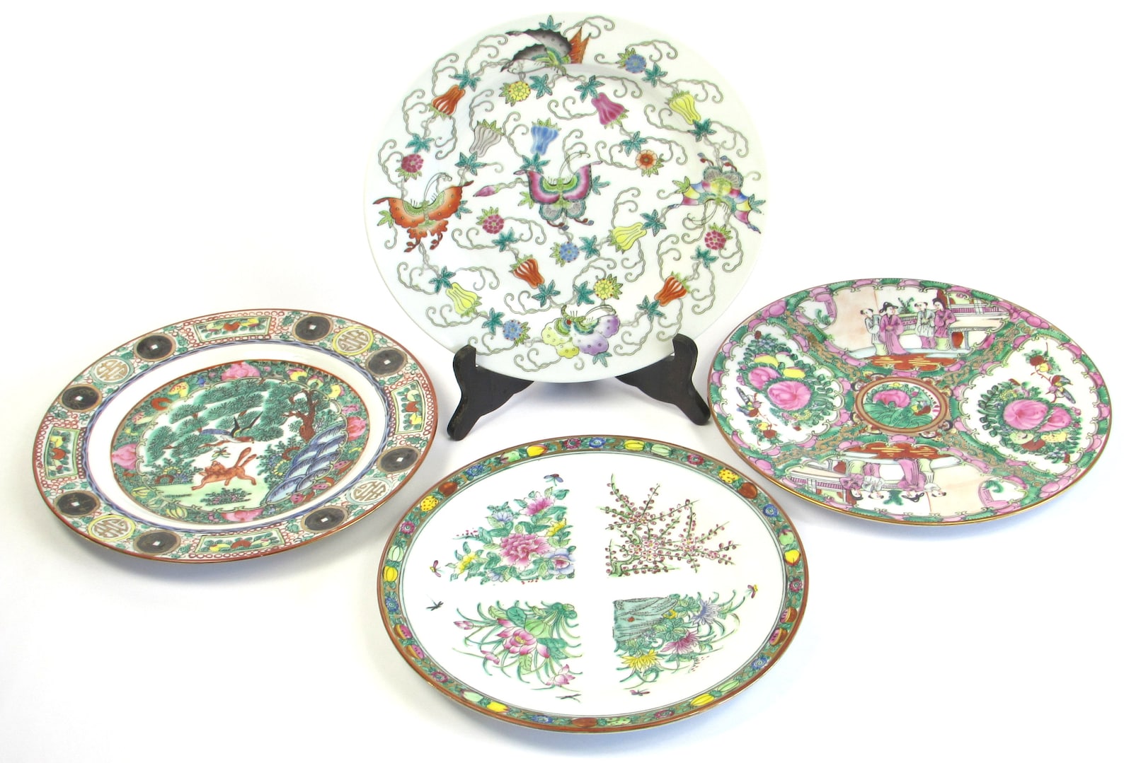 Unique Asian Plates Colorful Eastern Global World - Etsy