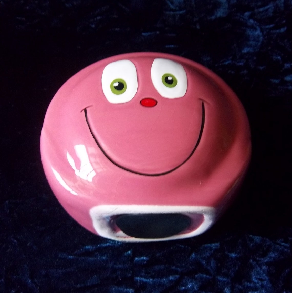 Retro Pink Smiley Face Bank With Stopper Vintage Happy Home | Etsy