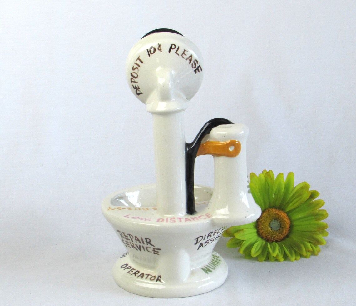 Mid Century Candlestick Telephone Planter Unique - Etsy