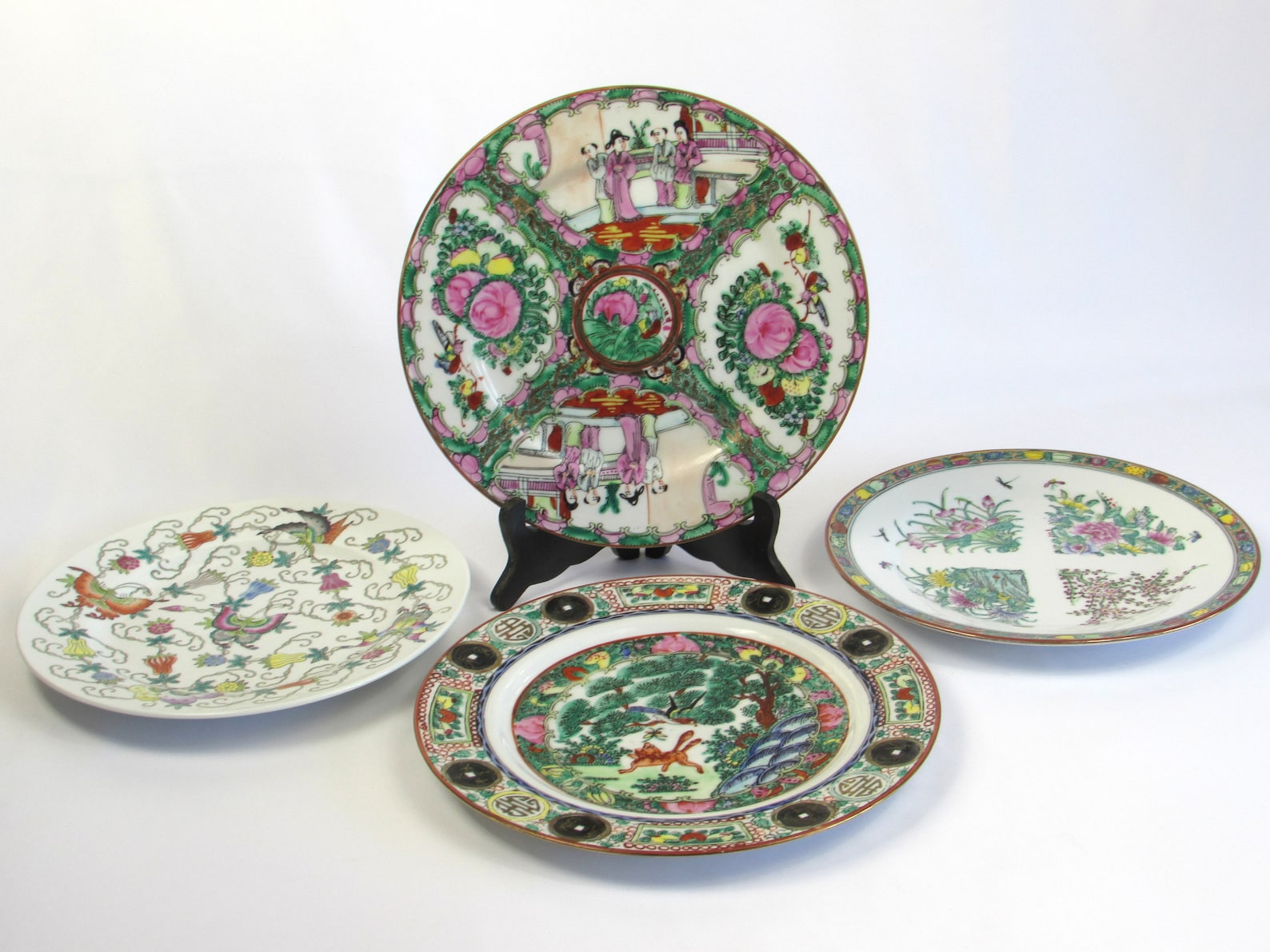 Unique Asian Plates Colorful Eastern Global World | Etsy