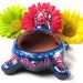 Vintage Turtle Planter Cobalt Blue Ceramic Pot Container - Etsy