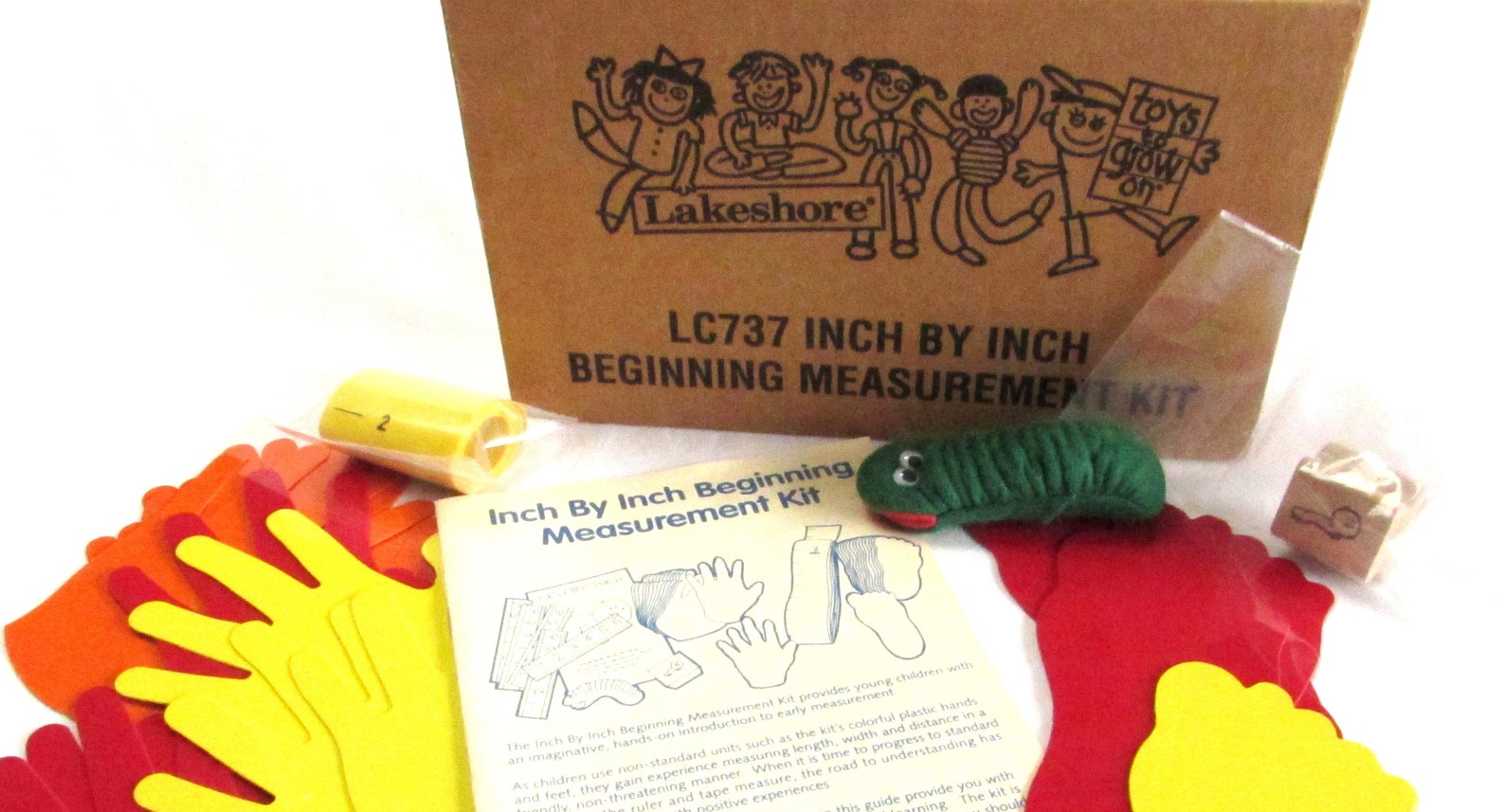 Inch by Inch Measuring Kit Vintage Lakeshore Teaching Tools measuring ...