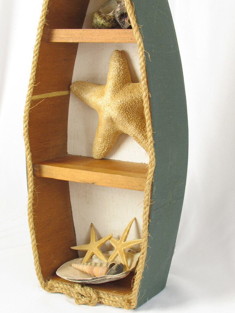 Freestanding or Wall Hanging Boat Shaped Shelving Unit | Etsy