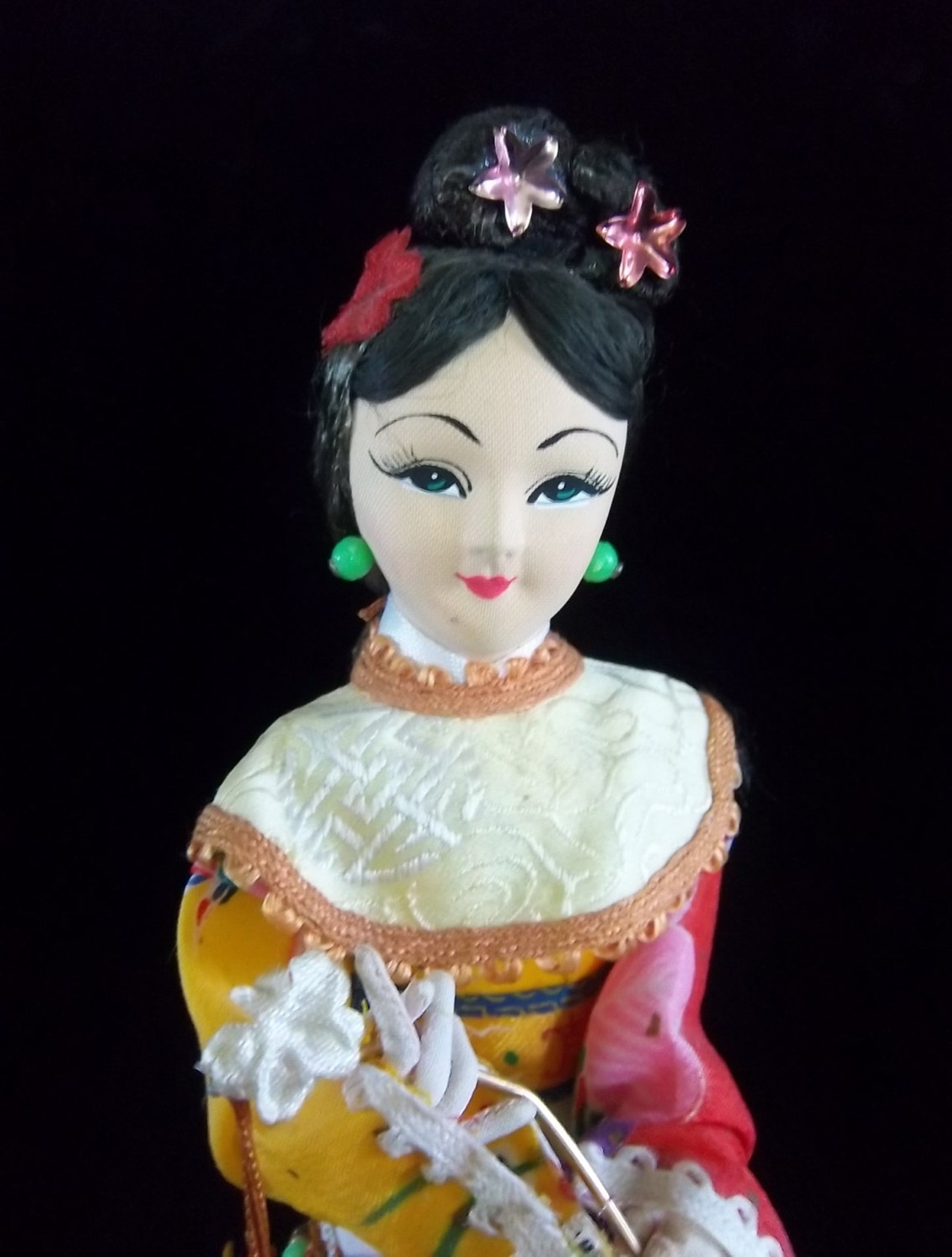 Gorgeous Alluring Blue Eyed Geisha Doll Figurine Holding a | Etsy