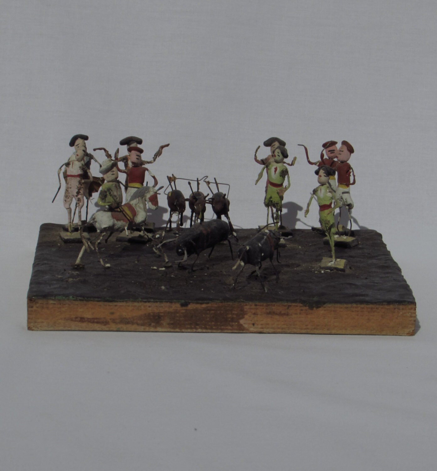 The Bullfight Tiny Miniature Matadores and Bulls VERY RARE | Etsy