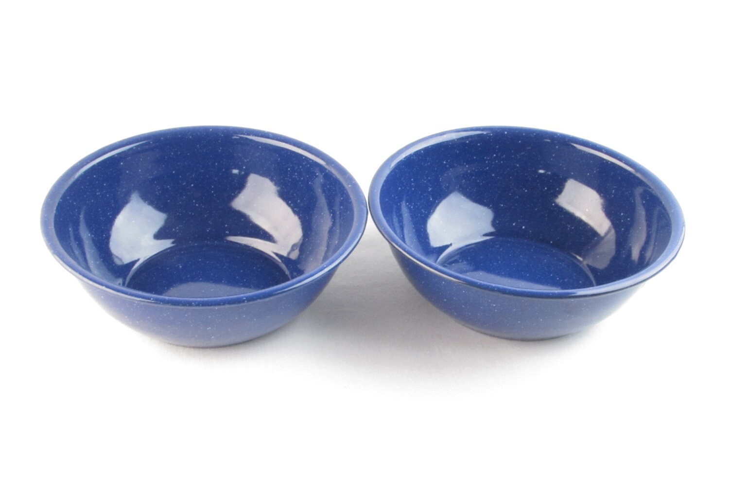 Blue Enamel Bowls Vintage Enamelware Dishes - Etsy Canada