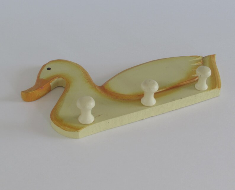 Hanging Duck Rack With Coat Robe Hat Pegs Vintage | Etsy