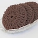 Dish Scrubbies Made of Dark Brown Nylon Net for Your Kitchen and Bath ...