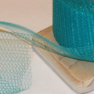 Teal 2 Inch Nylon Net Spool - 40 Yards Long - Etsy