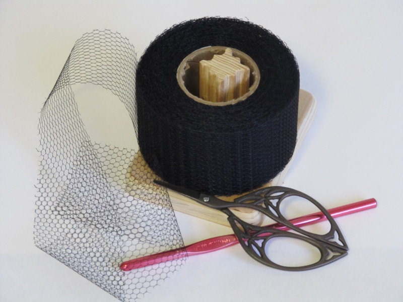 Black Nylon Net - DIY Dish Scrubbies - 40 Yards Long Spool - 2 Inch ...