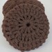 Dish Scrubbies Made of Dark Brown Nylon Net for Your Kitchen and Bath ...