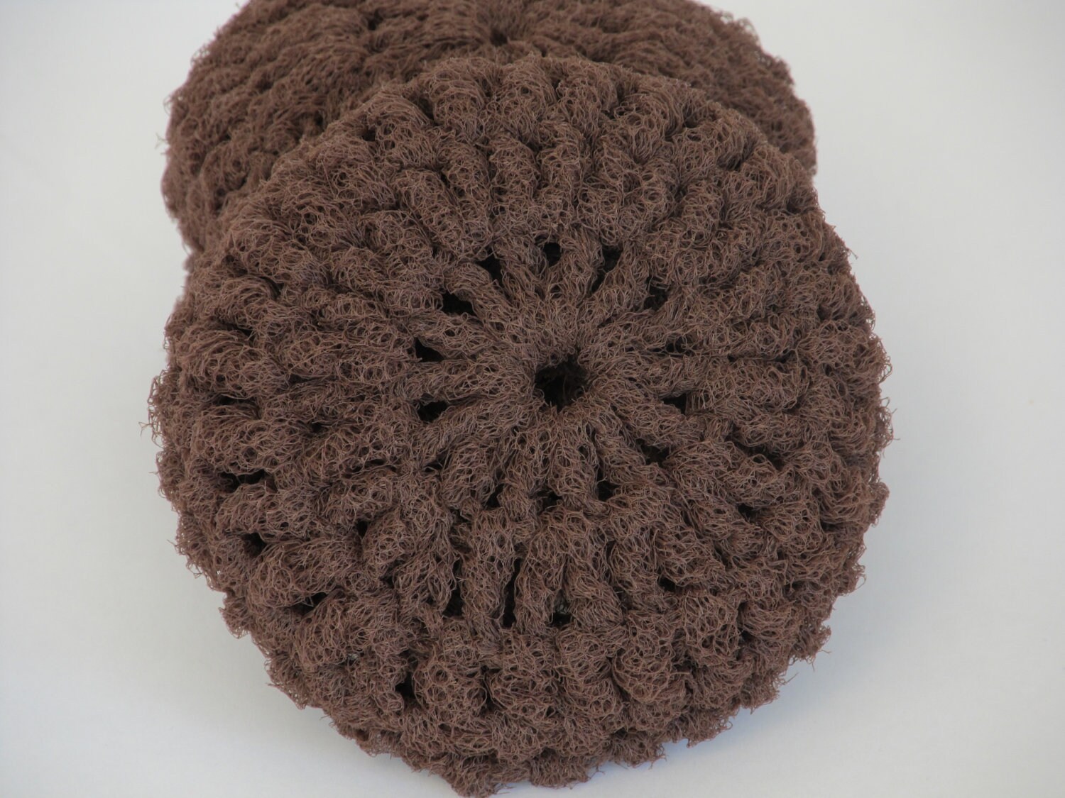 Dish Scrubbies Made of Dark Brown Nylon Net for Your Kitchen - Etsy